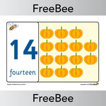 Free Printable Food Number Line 1 - 20 PDF by PlanBee
