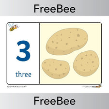 Free Printable Food Number Line 1 - 20 PDF by PlanBee