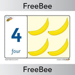 Free Printable Food Number Line 1 - 20 PDF by PlanBee