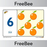 Free Printable Food Number Line 1 - 20 PDF by PlanBee