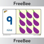 Free Printable Food Number Line 1 - 20 PDF by PlanBee