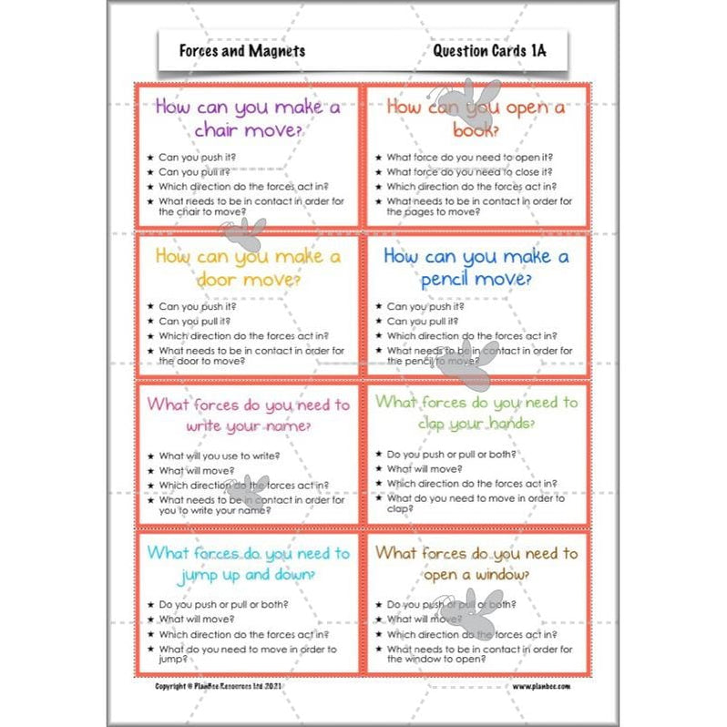 Forces and Magnets Year 3 Planning — PlanBee