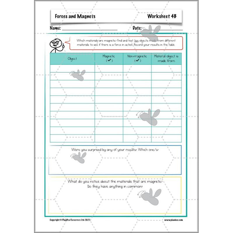 Forces and Magnets Year 3 Planning — PlanBee