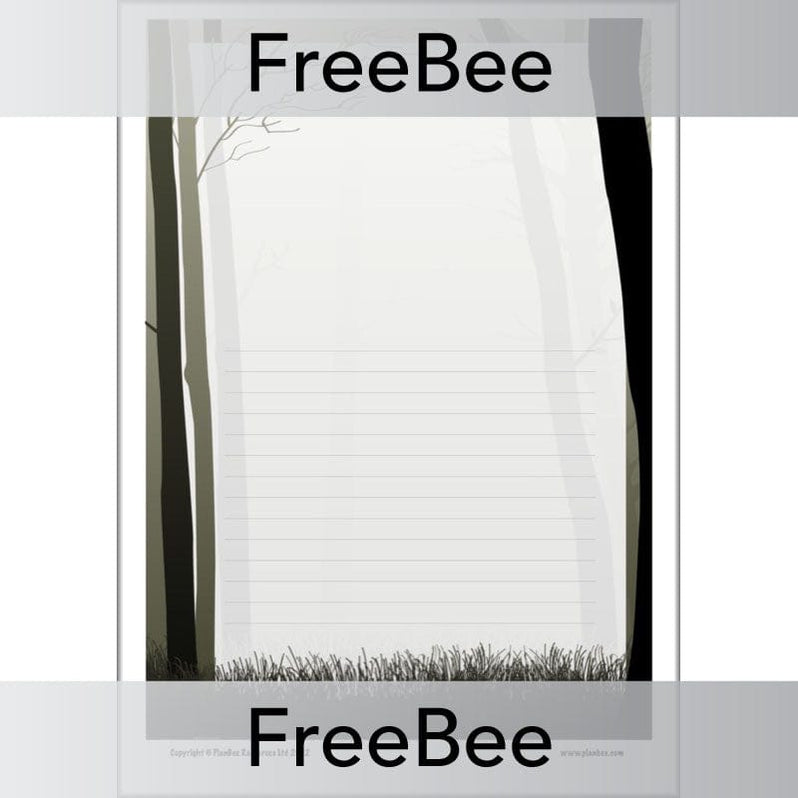 FREE Forest Writing Frame by PlanBee