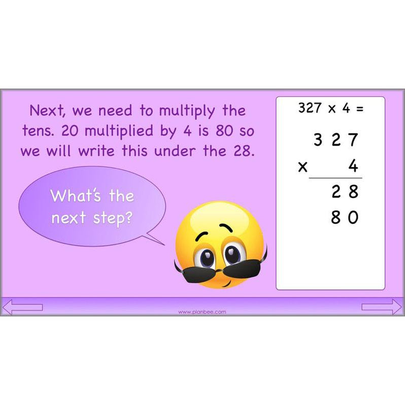 Formal Multiplication Year 5 Maths Lessons by PlanBee