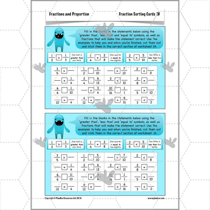 Year 5 Fractions and Proportion - Maths Planning by PlanBee