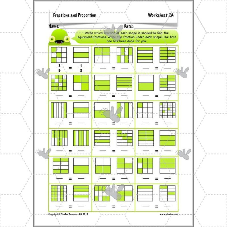 Year 5 Fractions and Proportion - Maths Planning by PlanBee