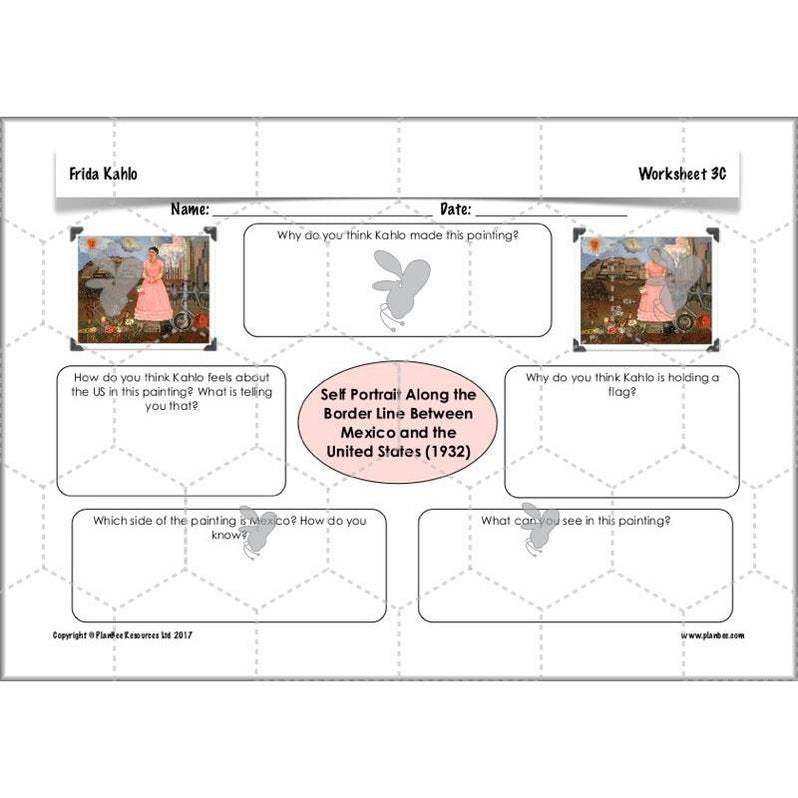 KS2 Frida Kahlo for Kids Art Lesson Pack by PlanBee