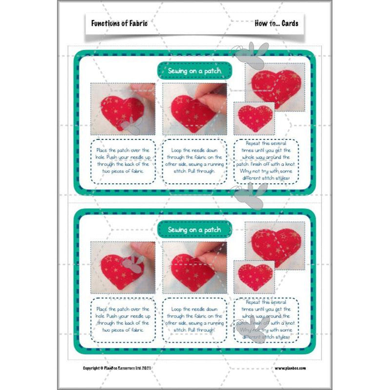 Functions of Fabric | KS2 Textiles Project | PlanBee DT