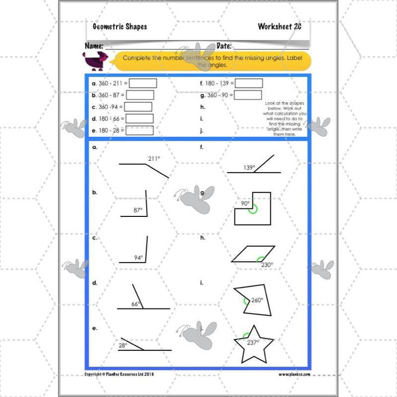 Geometry Year 6 Shapes Maths Lessons by PlanBee