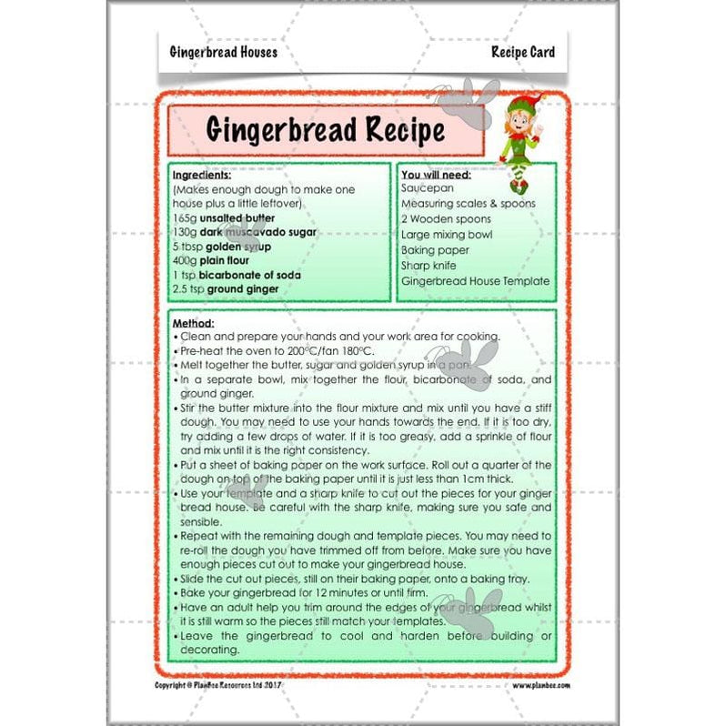 Gingerbread Houses KS2 Christmas Cooking with Kids — PlanBee