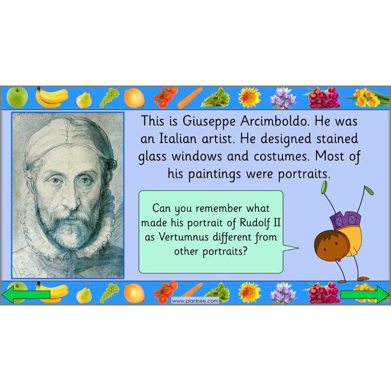 Giuseppe Arcimboldo KS1 Art Lessons for kids by PlanBee