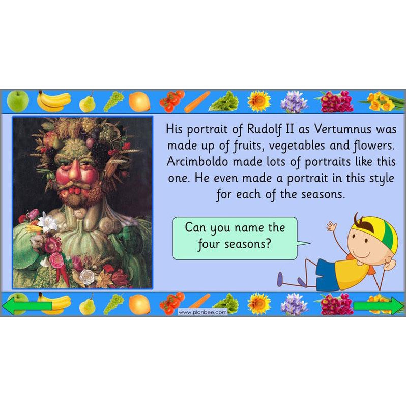 Giuseppe Arcimboldo KS1 Art Lessons for kids by PlanBee