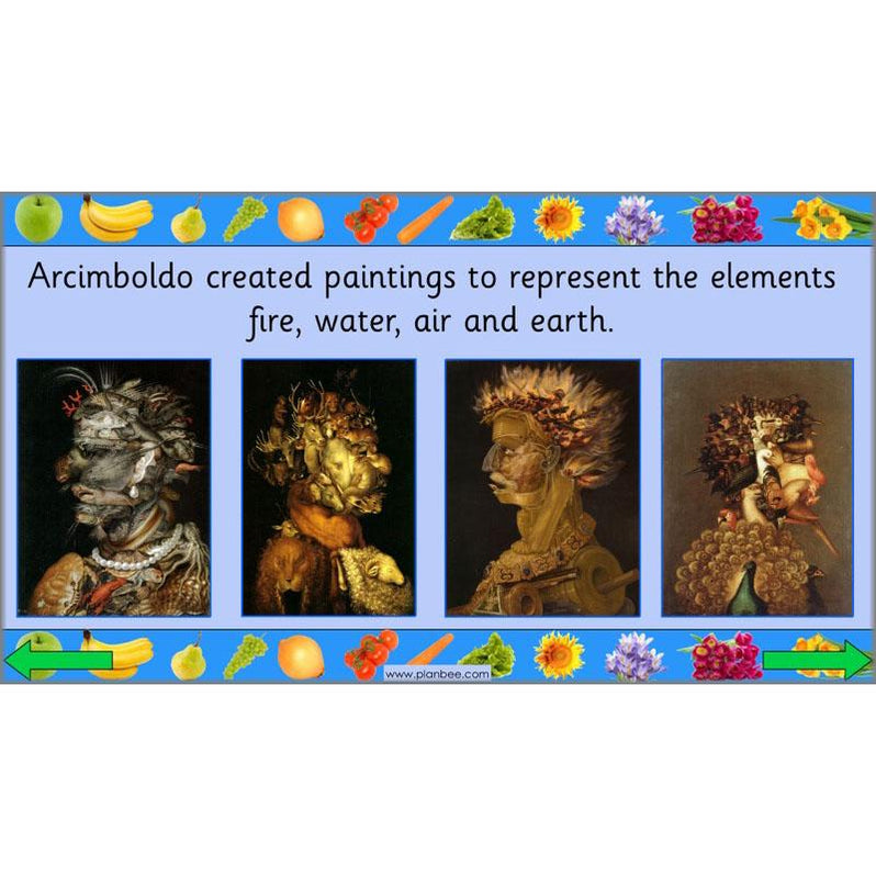 Giuseppe Arcimboldo KS1 Art Lessons for kids by PlanBee