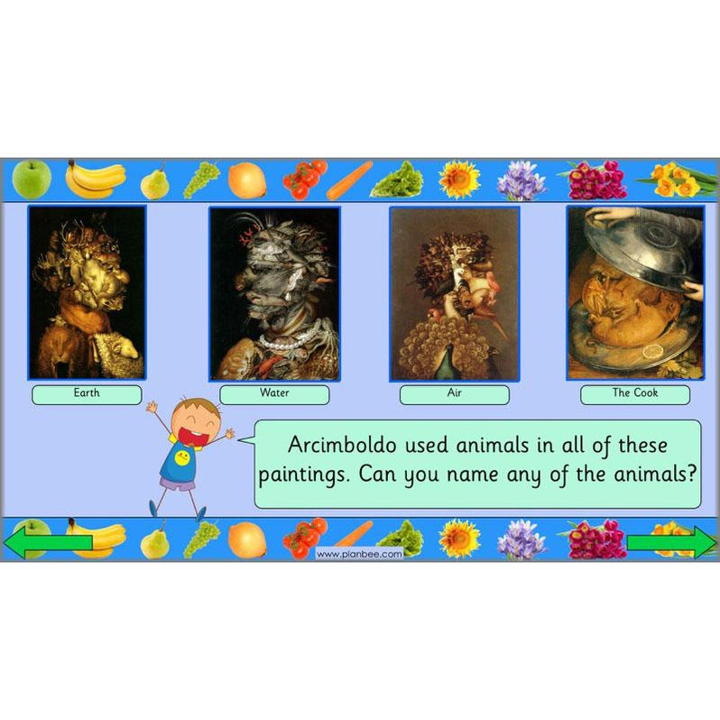 Giuseppe Arcimboldo KS1 Art Lessons for kids by PlanBee