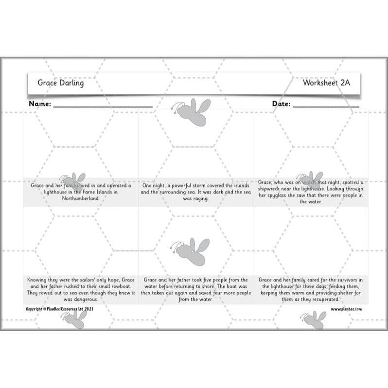 Grace Darling KS1 Lesson Planning and Resources by PlanBee