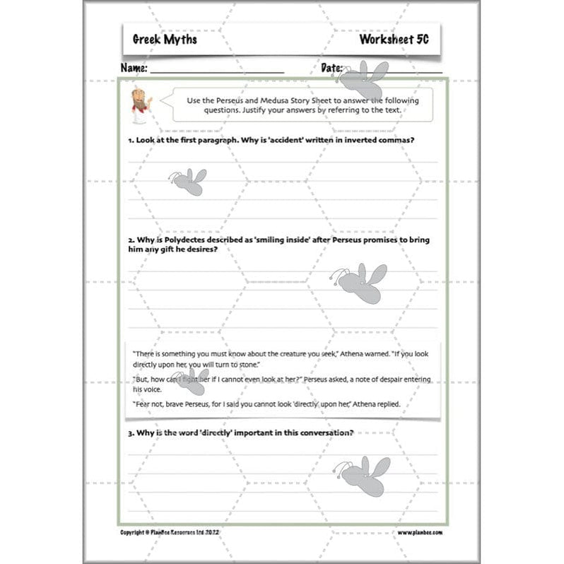 Greek Myths KS2 English Lessons | Year 5 | PlanBee