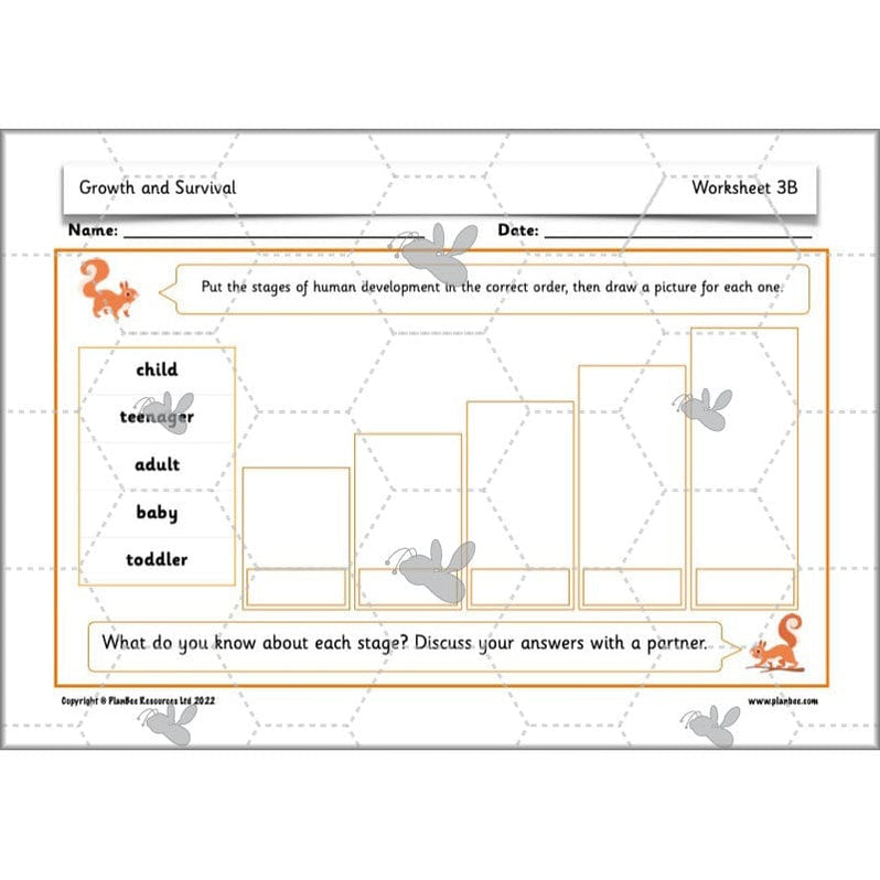 Growth and Survival: Animals including Humans Year 2 Science — PlanBee