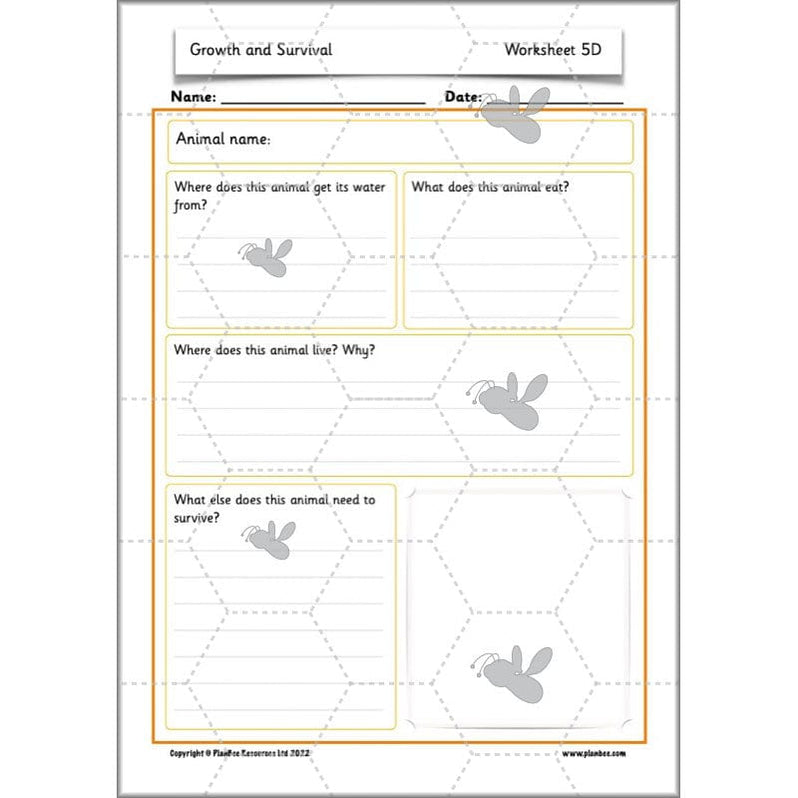 Growth and Survival: Animals including Humans Year 2 Science — PlanBee