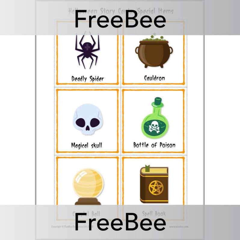 FREE Halloween Story Cards created by PlanBee
