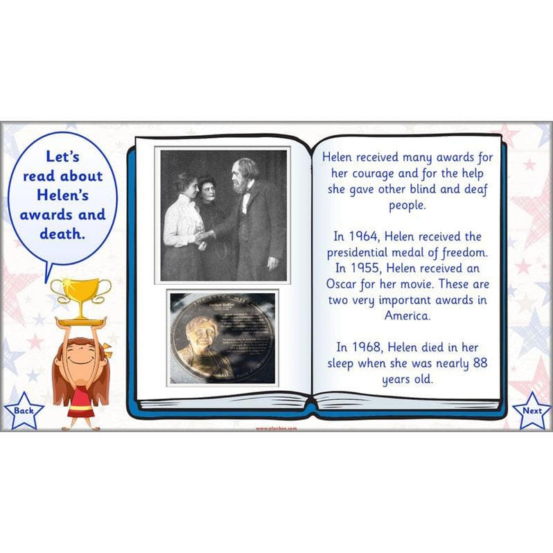 Helen Keller for kids - KS1 Lessons and resources by PlanBee