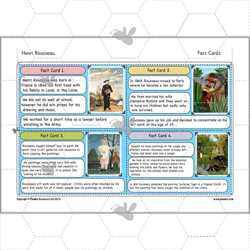 Henri Rousseau KS1 Art Lessons created by PlanBee