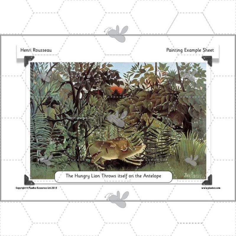 Henri Rousseau KS1 Art Lessons created by PlanBee