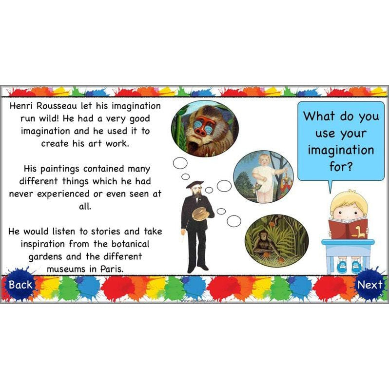 Henri Rousseau KS1 Art Lessons created by PlanBee