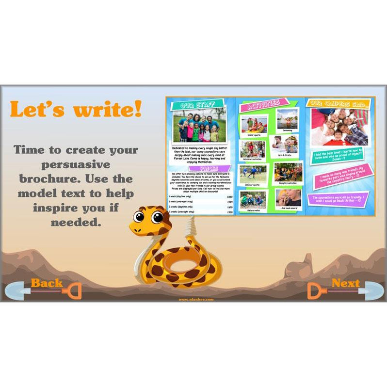 Holes Persuasive Writing Year 5 KS2 Planning by PlanBee