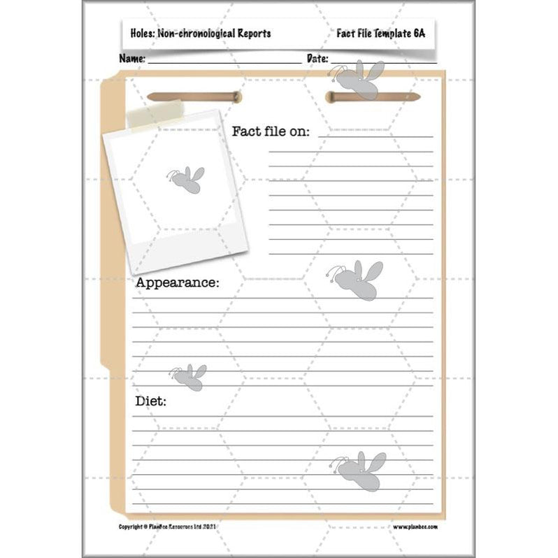 Holes Book Non-chronological Reports Pack Year 5 | PlanBee