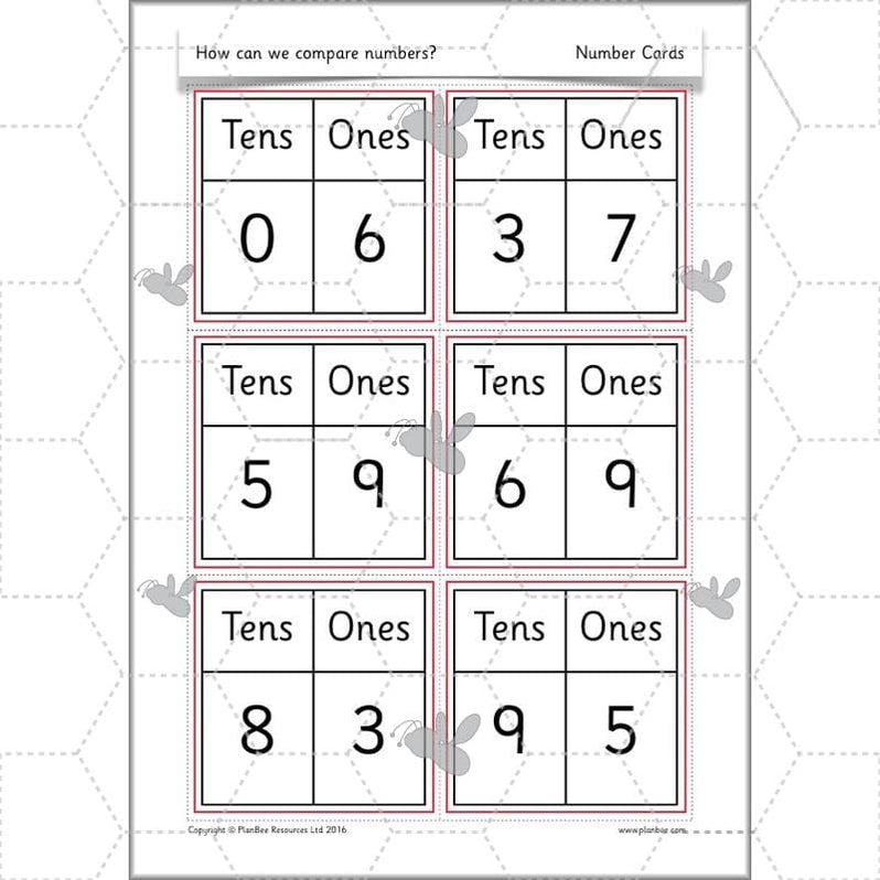 Comparing Numbers Year 2 Place Value Maths by PlanBee