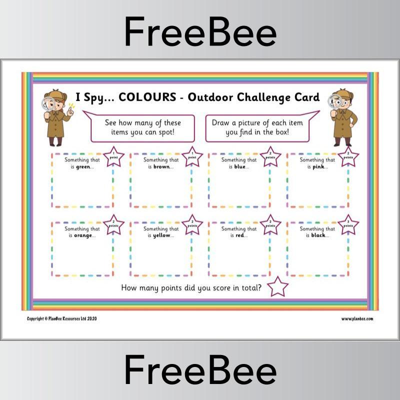 I Spy... Outdoor Challenge Cards — PlanBee