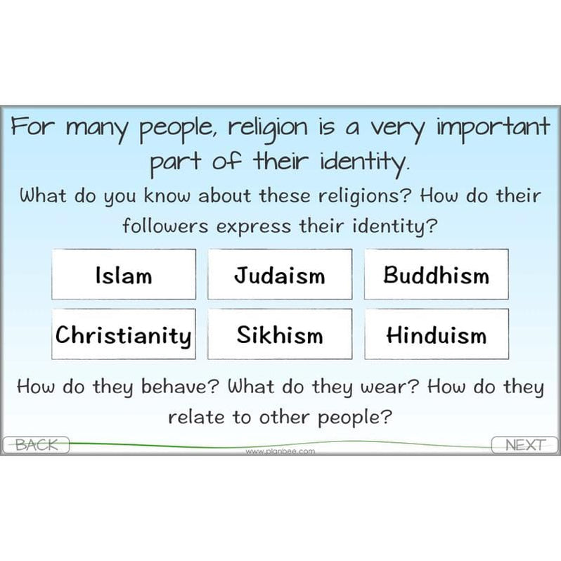 Identity and Belonging Year 4 KS2 RE Lesson Pack by PlanBee