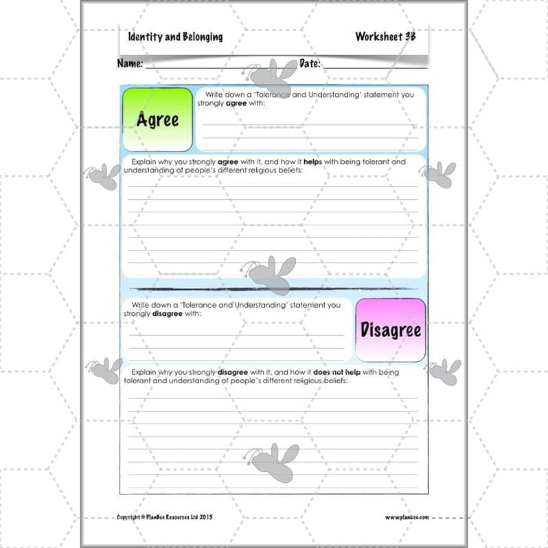 Identity and Belonging Year 4 KS2 RE Lesson Pack by PlanBee
