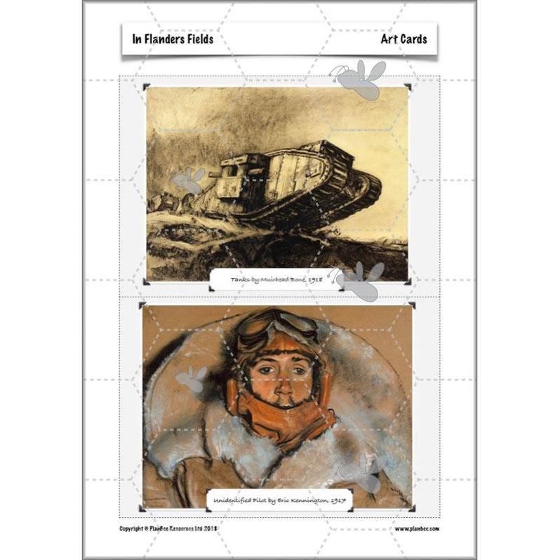 In Flanders Fields WW1 Art Lessons for KS2 by PlanBee