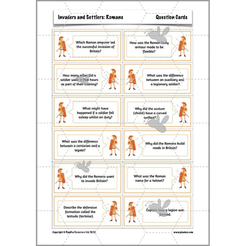 Roman Invasion of Britain KS2 Invaders and Settlers | PlanBee
