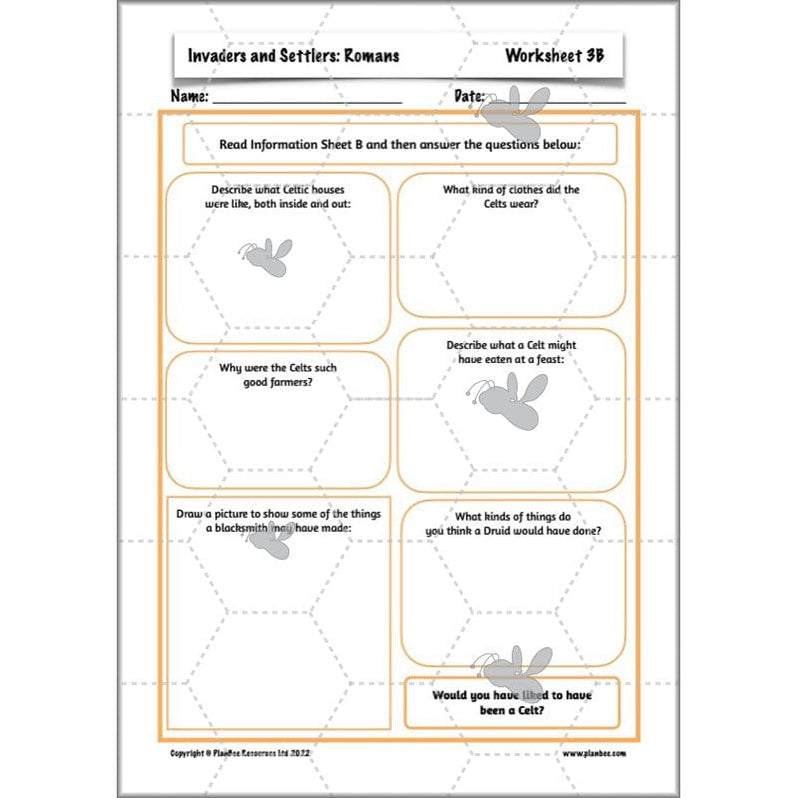 Roman Invasion of Britain KS2 Invaders and Settlers | PlanBee