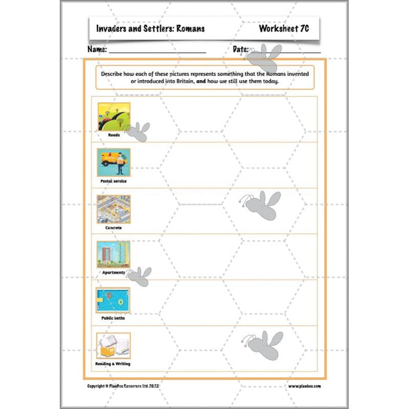 Roman Invasion of Britain KS2 Invaders and Settlers | PlanBee