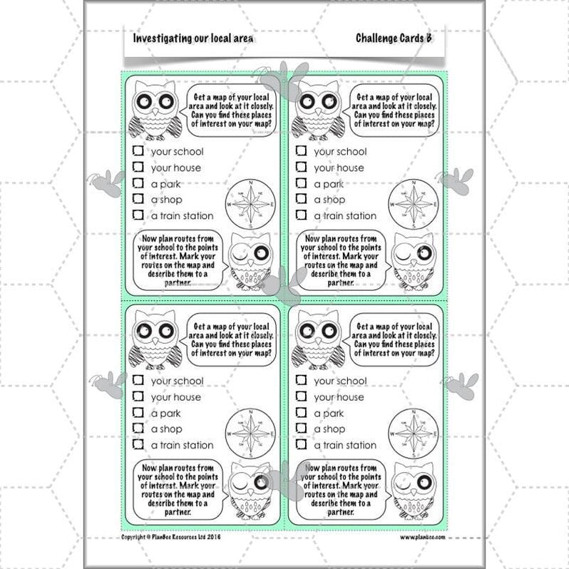 Investigating our Local Area Year 3 Geography by PlanBee