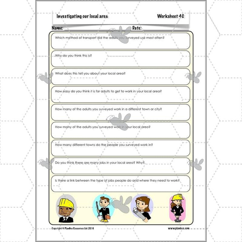 Investigating our Local Area Year 3 Geography by PlanBee