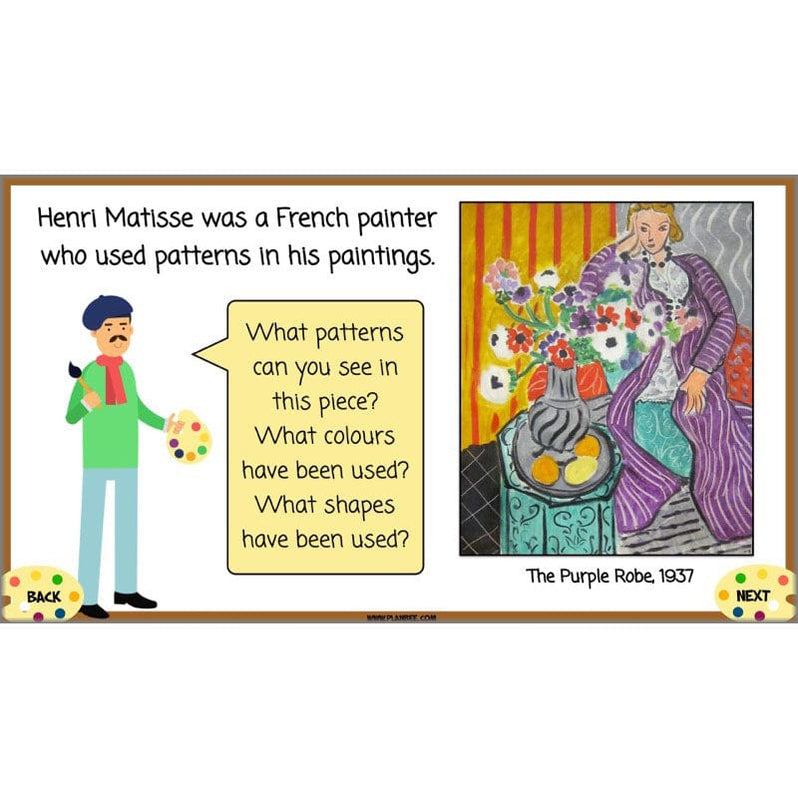 Investigating Patterns KS2 Art Primary Lessons by PlanBee