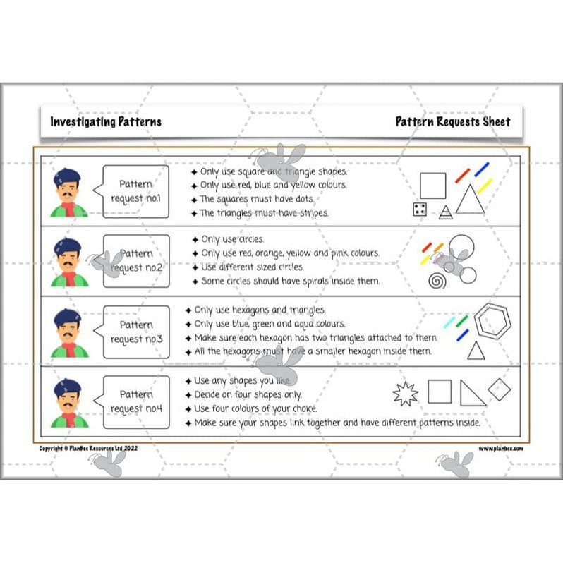 Investigating Patterns KS2 Art Primary Lessons by PlanBee