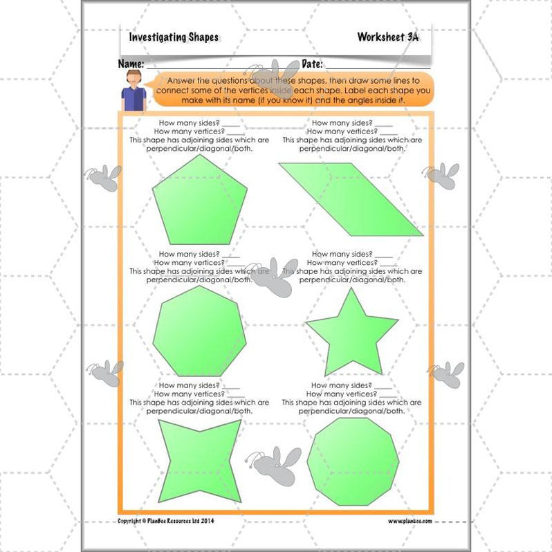Year 5 Shape KS2 Geometry Maths Lessons by PlanBee