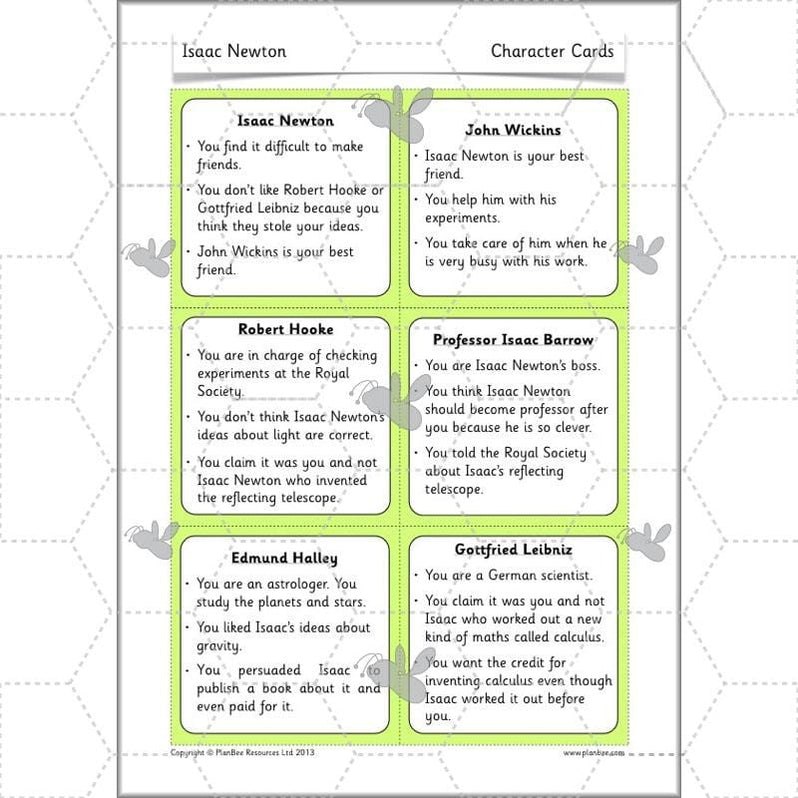 Isaac Newton for children – KS1 History lessons — PlanBee