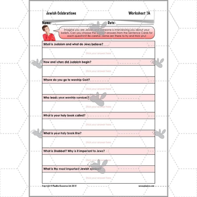 Jewish Celebrations KS2 Primary RE Lesson Pack by PlanBee
