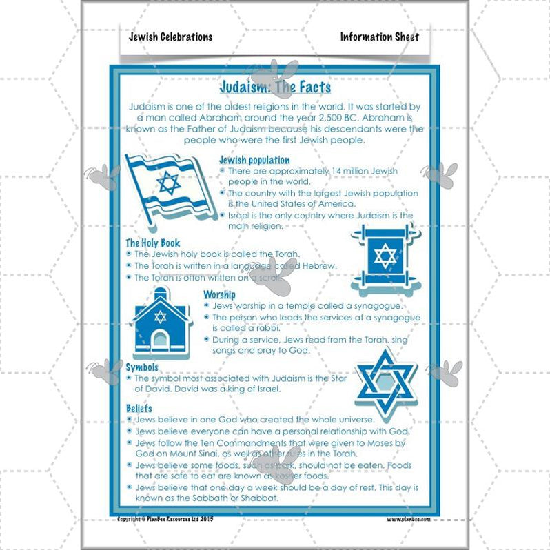 Jewish Celebrations KS2 Primary RE Lesson Pack by PlanBee