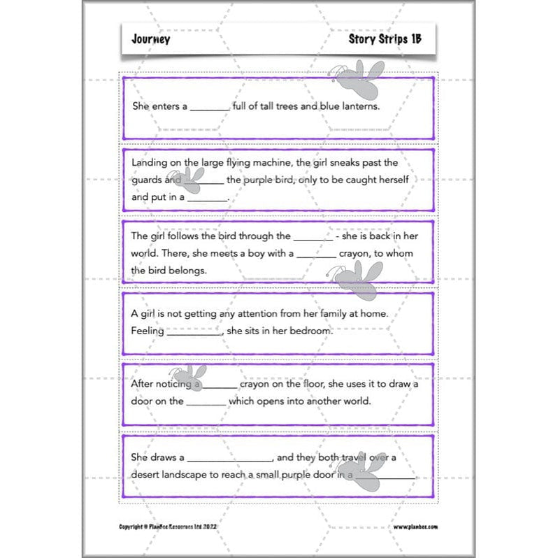 Journey Aaron Becker Planning Year 4 Narrative by PlanBee