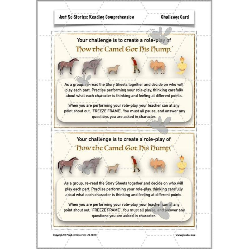 Just So Stories KS2 | Reading Comprehension Year 4 — PlanBee