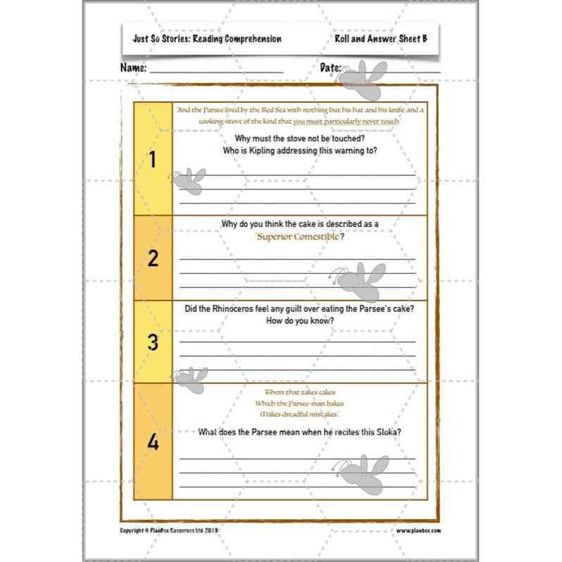 Just So Stories KS2 | Reading Comprehension Year 4 — PlanBee