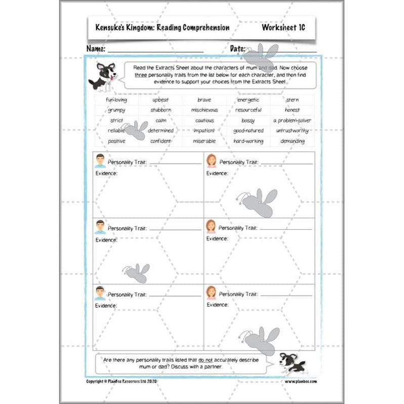 Michael Morpurgo Kensuke's Kingdom Planning by PlanBee